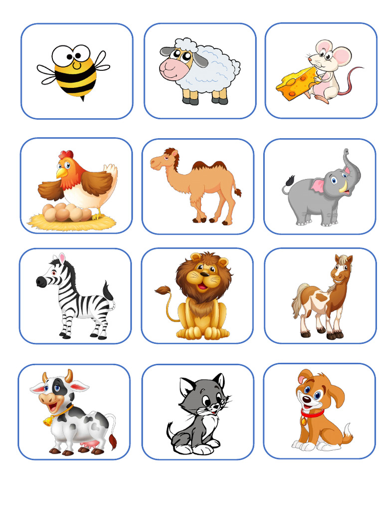 Figuras Animais Rimas | PDF