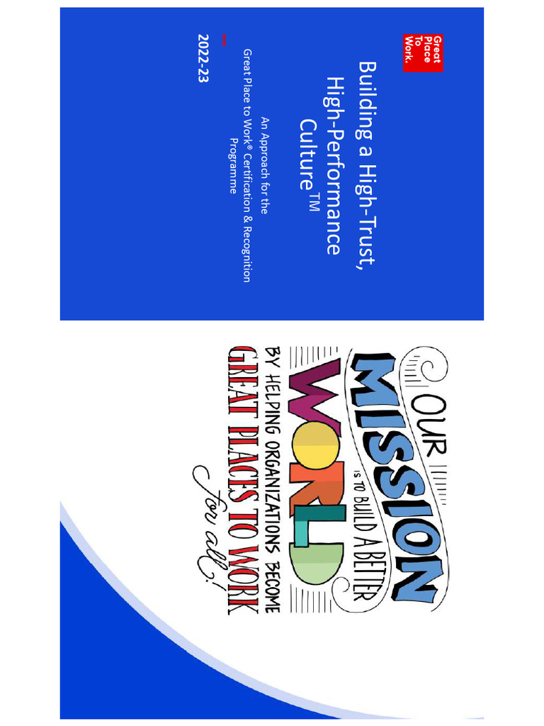 Great Place To Work - Certification Recognition Programme - Brochure ...