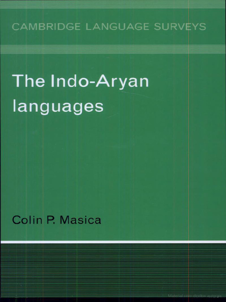 #The Indo-Aryan Languages - B | PDF