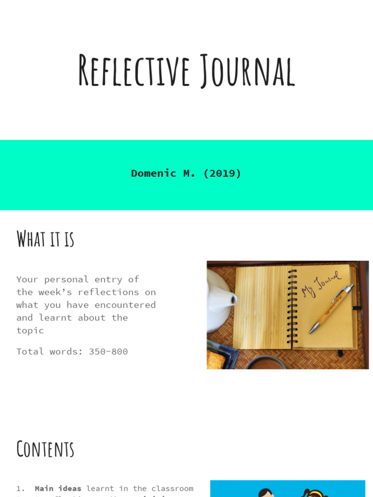 Sample 1 - Reflective Journal | PDF