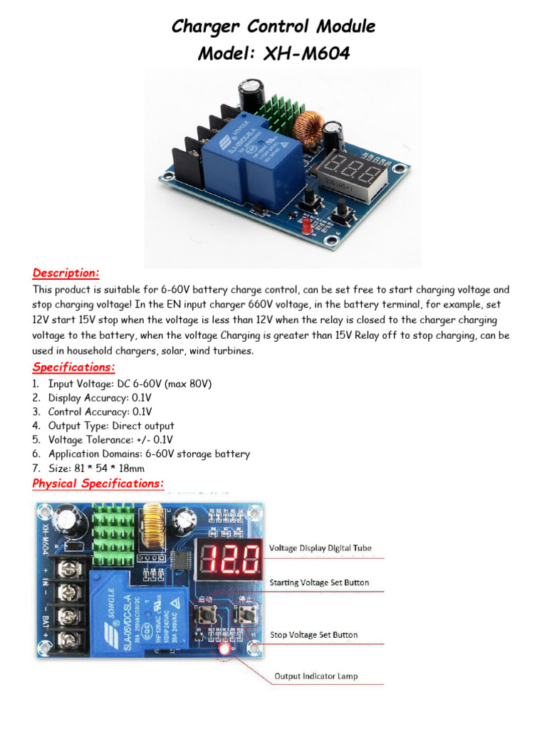 Charger Control Module | PDF