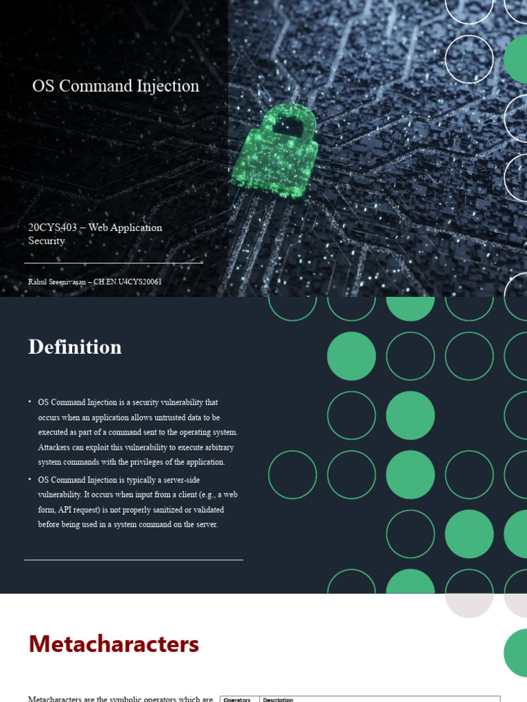 OS - Command Injection | PDF