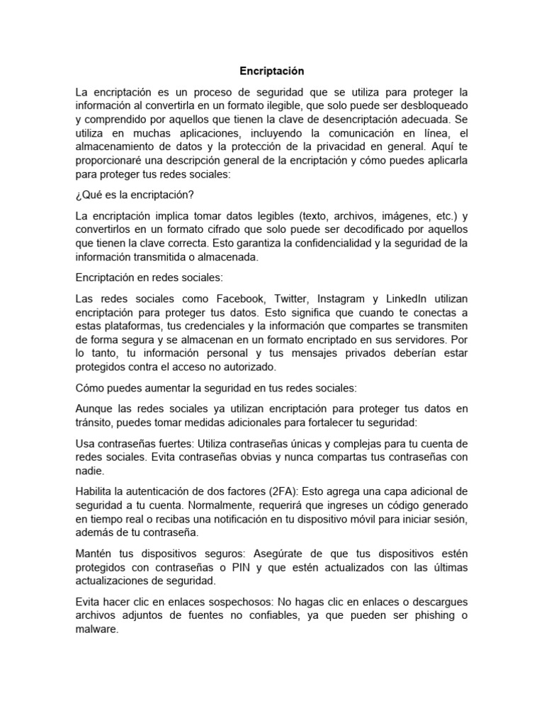 Encriptación | PDF