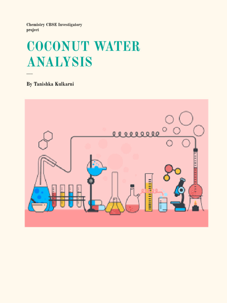 Chemistry Investigatory Rough Draft | PDF