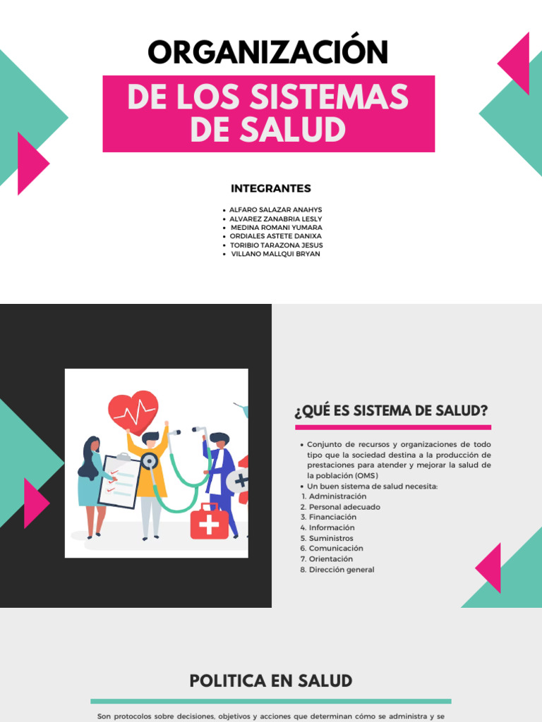 ORGANIZACIÓN DE LOS SISTEMAS DE SALUD | PDF | Hospital | Cuidado de la salud