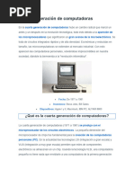 CUARTA GENERACION DE LAS COMPUTADORAS Resumen | PDF | Microcomputadoras | Apple Inc.