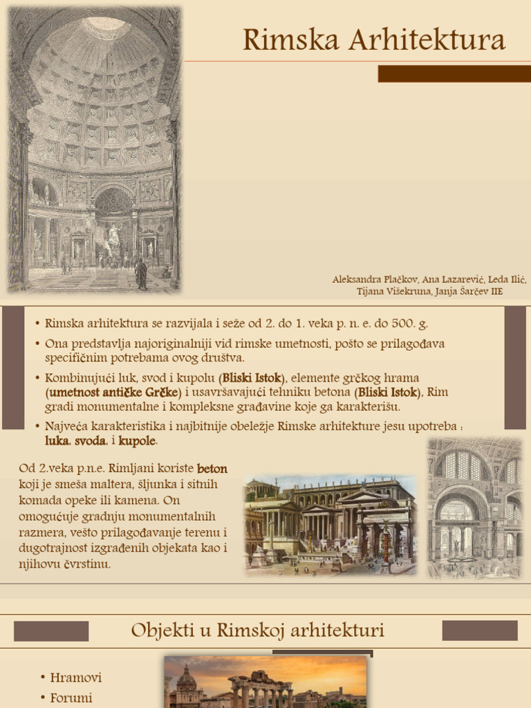 Rimska Arhitktura | PDF