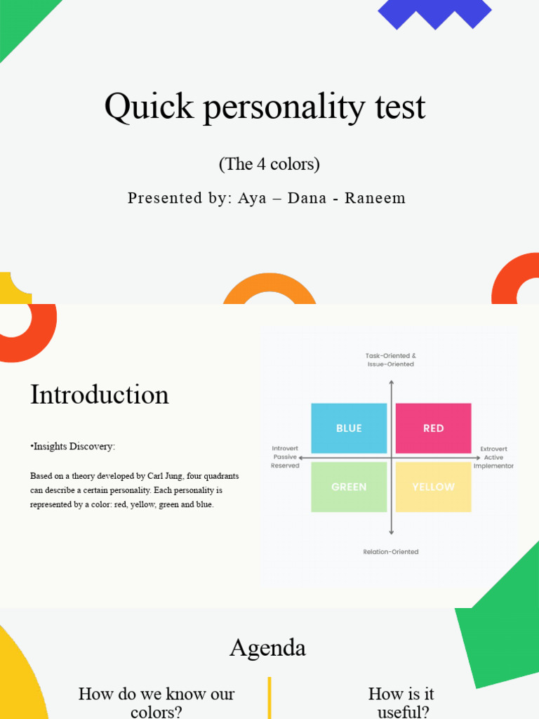 Personality Test | PDF