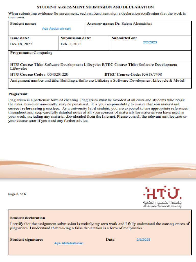 Decleration Form | PDF