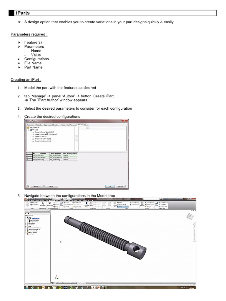 INVENTOR Iparts & Iassemblies | PDF