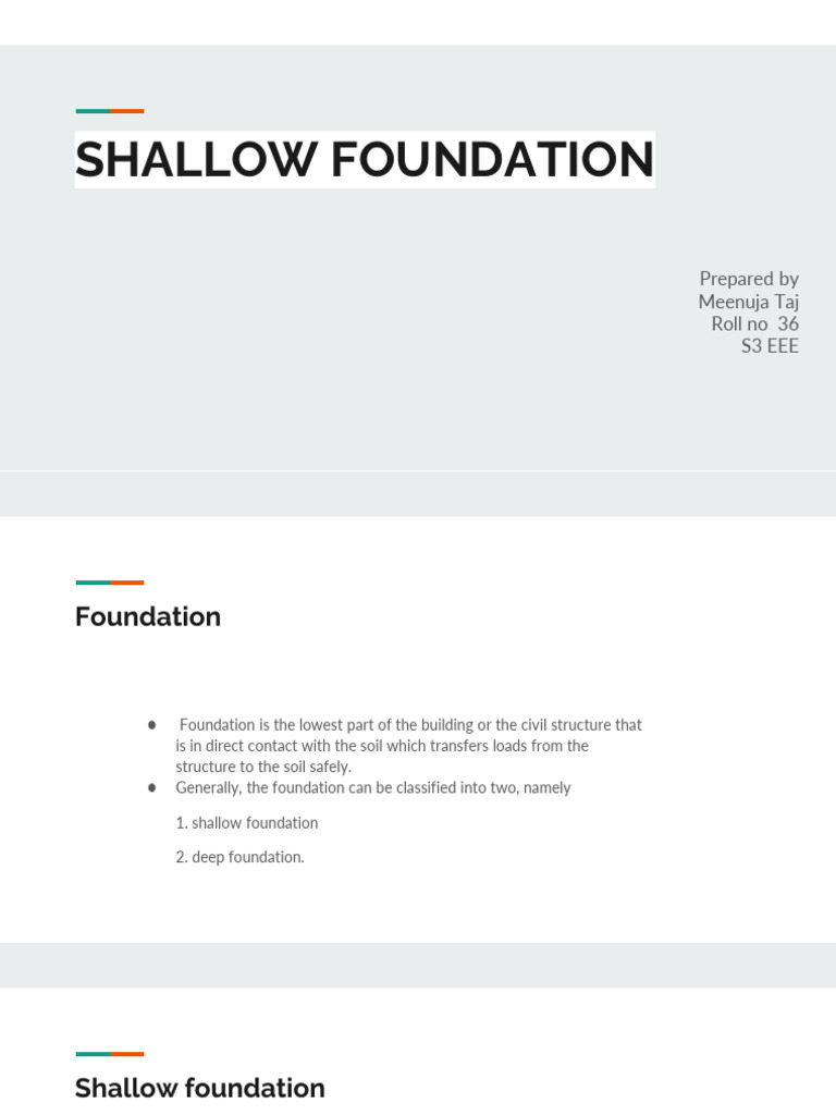 Shallow Foundation | PDF