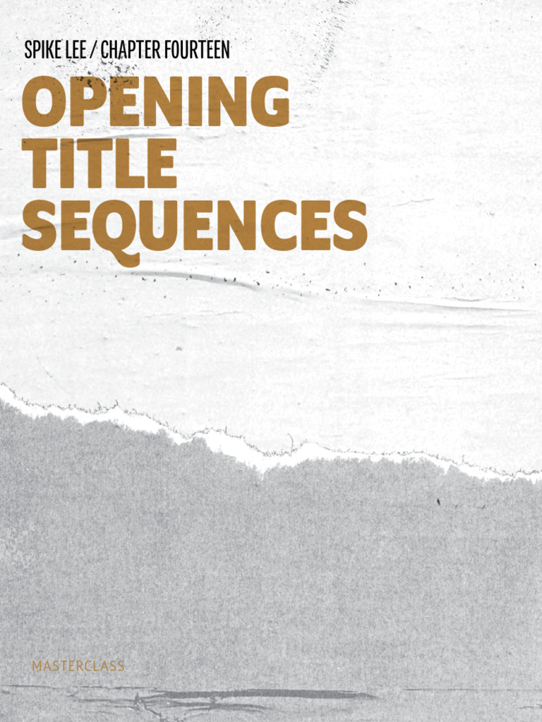 Opening Title Sequences | PDF