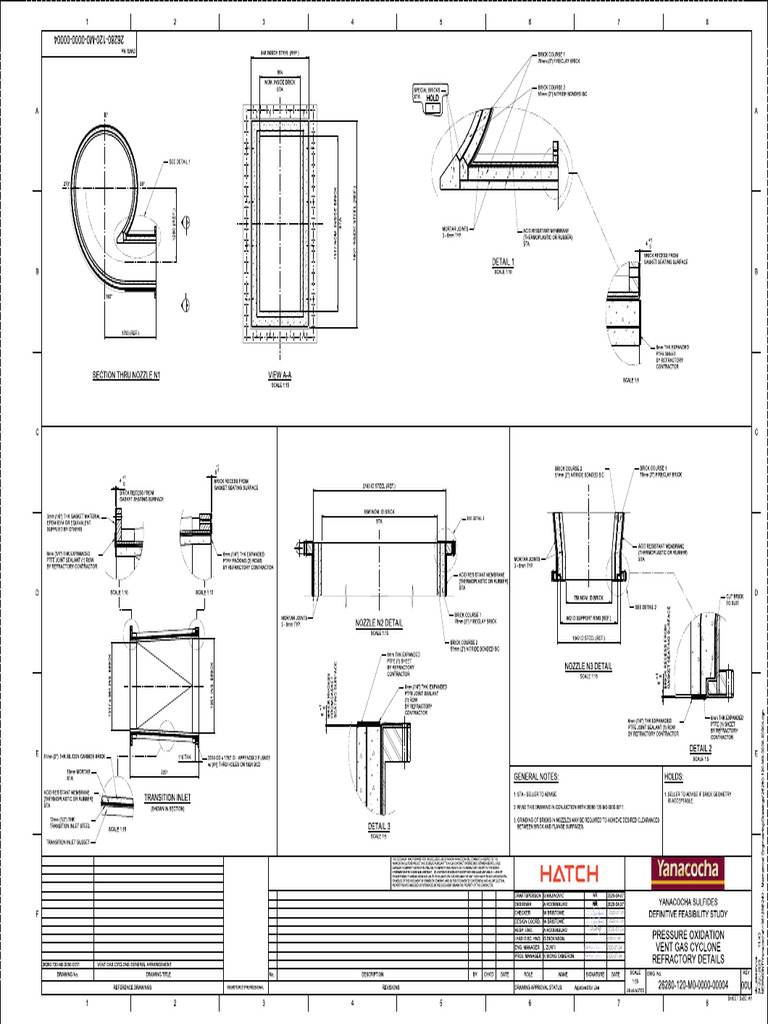Cyclone Nozzle - 26280-120-M0-0000-00004 | PDF | Refractory | Chemical ...