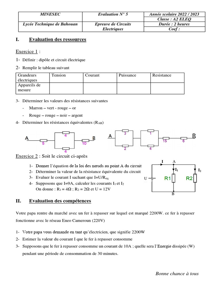A2 Elec 2 | PDF