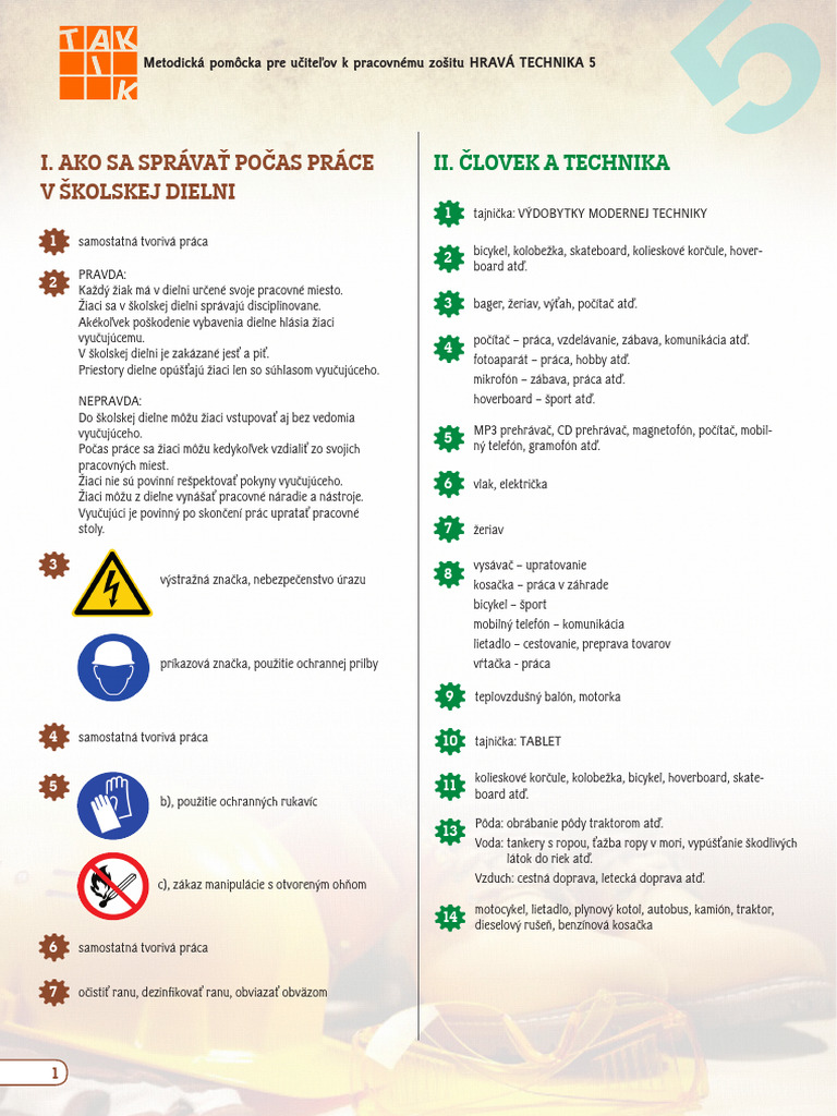 Hravá Technika 5 - RIEŠENIA | PDF