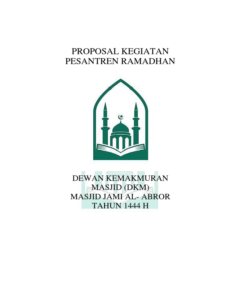 Proposal Pesantren Ramadhan | PDF