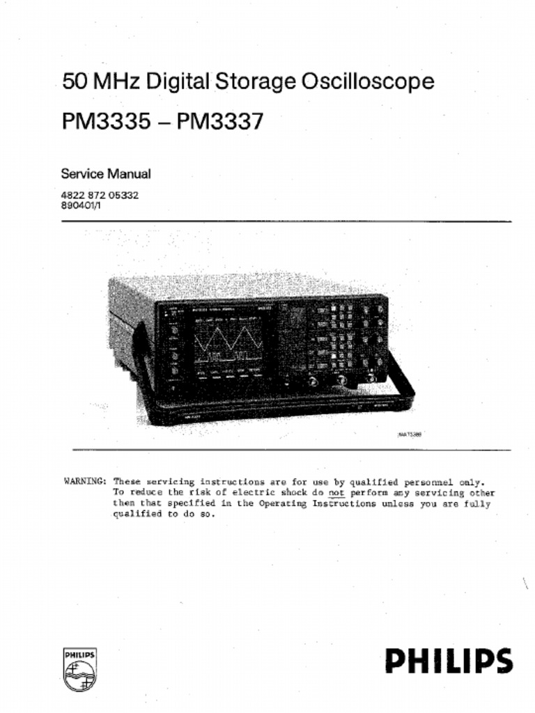 Philips PM 3337 Service Manual | PDF