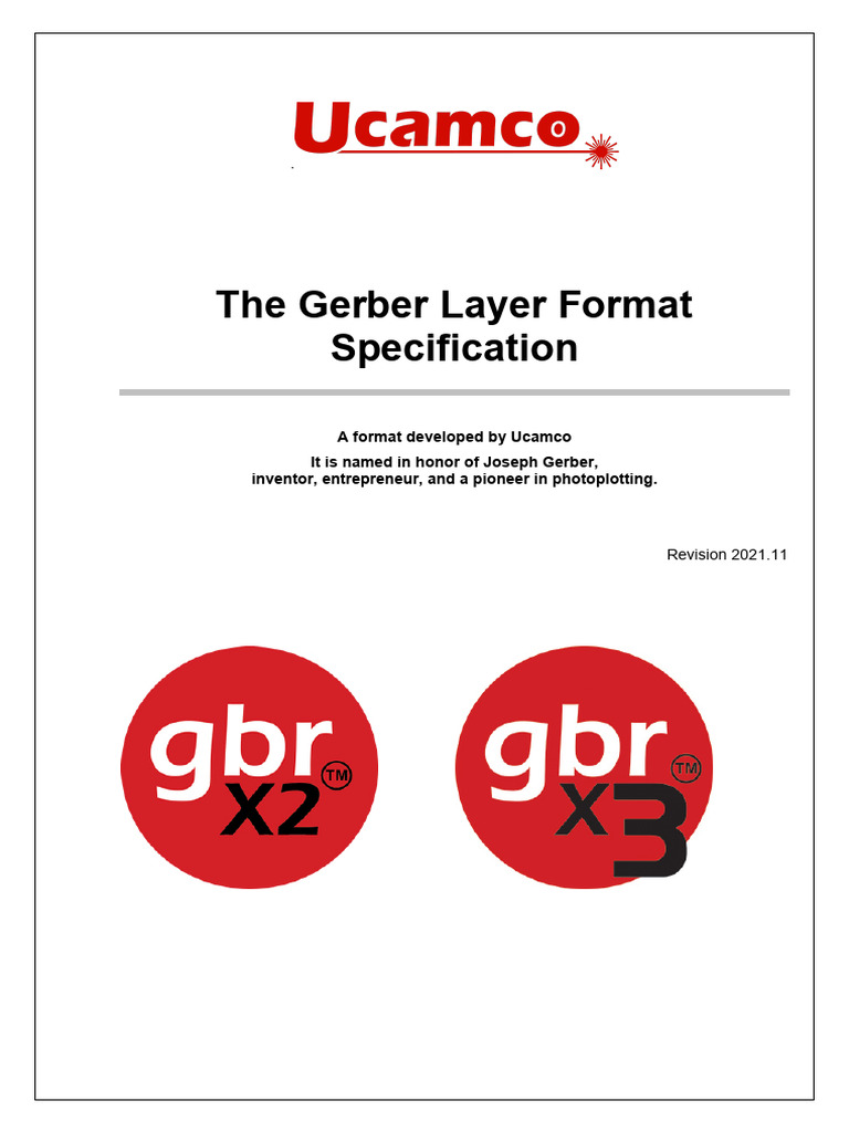 Gerber Layer Format Specification Revision 2021 11 - en | PDF