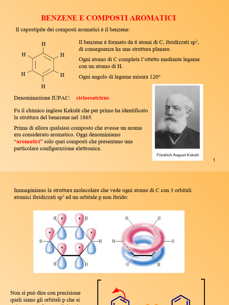Lezione 12 - Benzene e Composti Aromatici | PDF