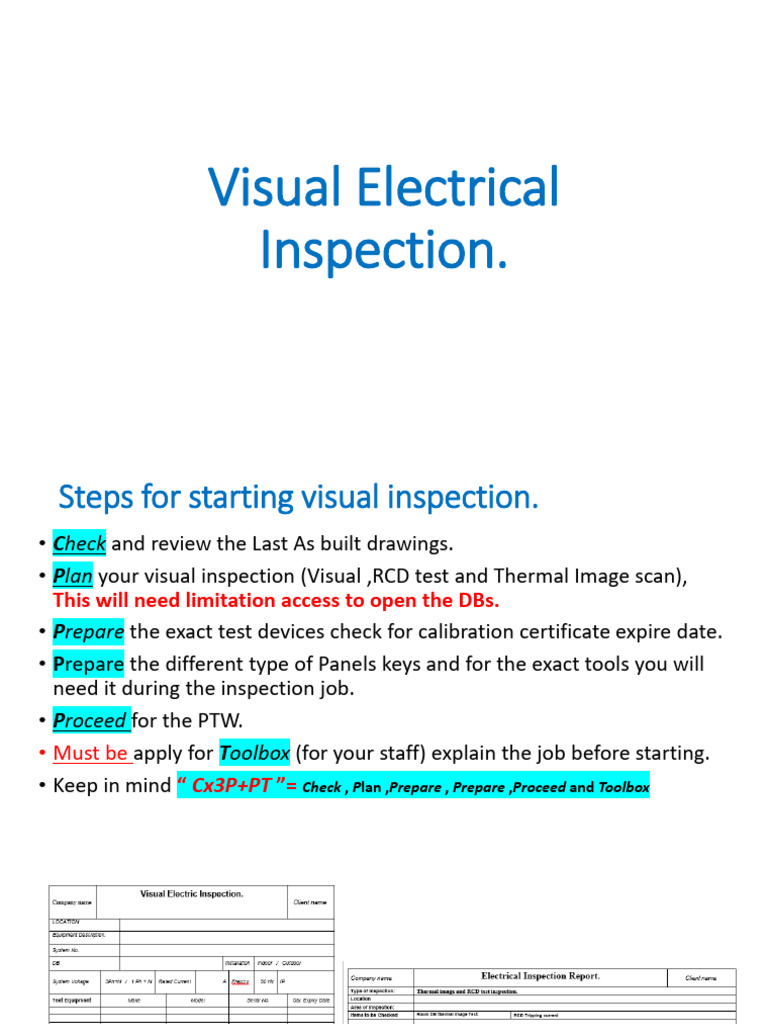 9.1.2.visual Electrical Inspection | PDF