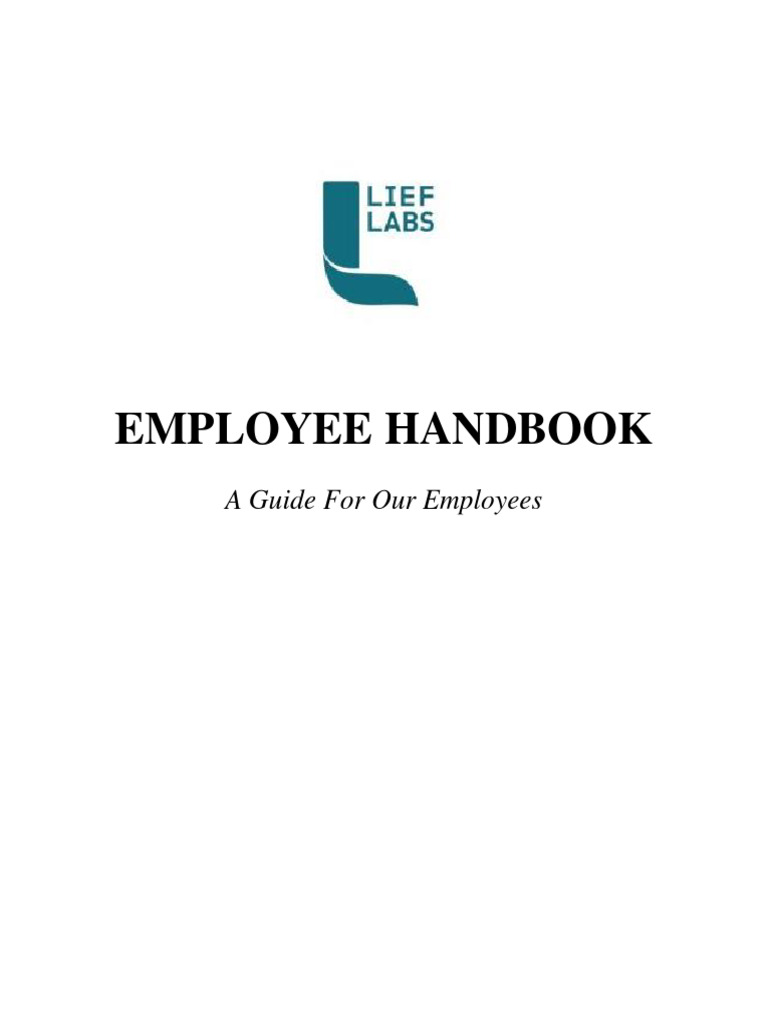 Lief Labs Employee Handbook Overview | PDF | Business | Finance & Money ...