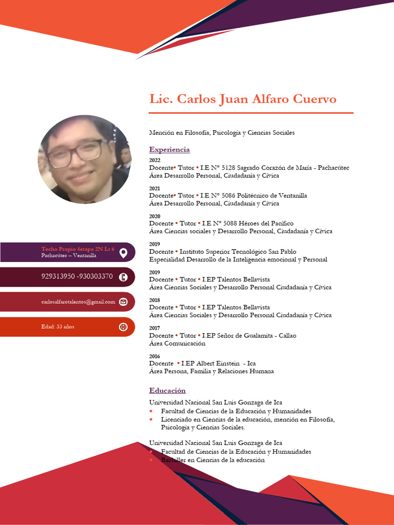 Curriculum Carlos 2022 | PDF
