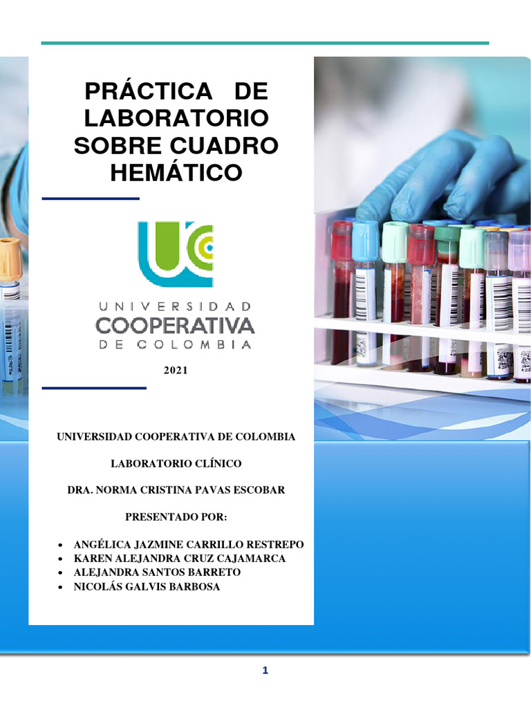 LABORATORIO DE CUADRO HEMÁTICO pdf | PDF | Leucocito | Glóbulo rojo