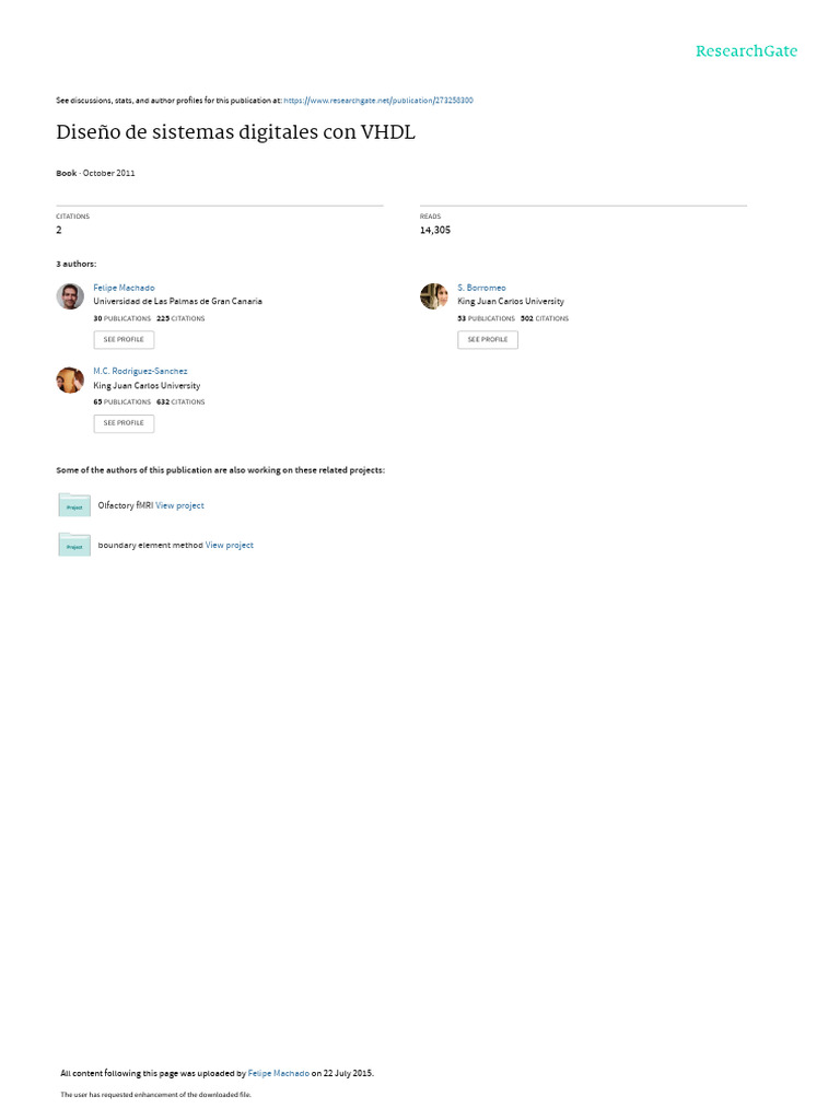 Diseno Sistemas Digitales VHDL | PDF