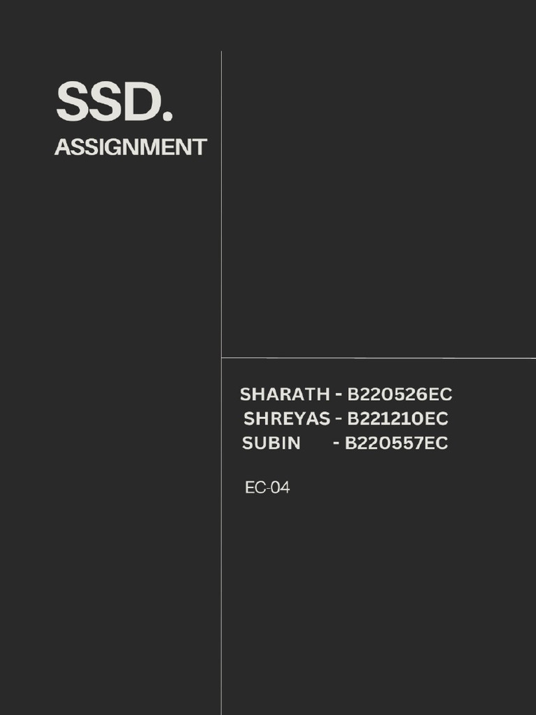 SSD - Solutions | PDF