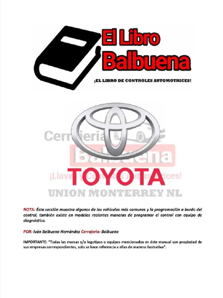 Libro Balbuena Toyota | PDF