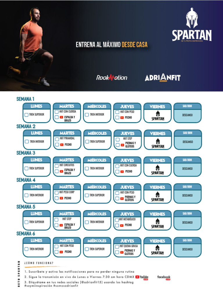 Calendario Spartan | PDF | Bienestar