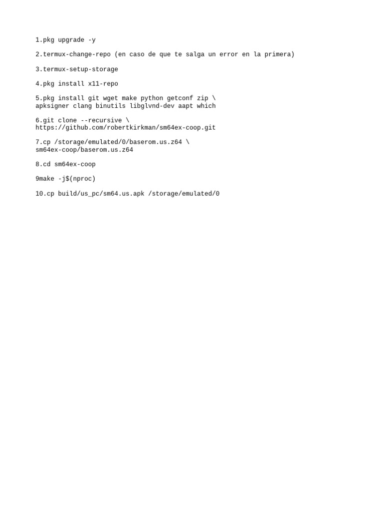Comandos SM64 Ex-Coop | PDF | Computers | Technology & Engineering