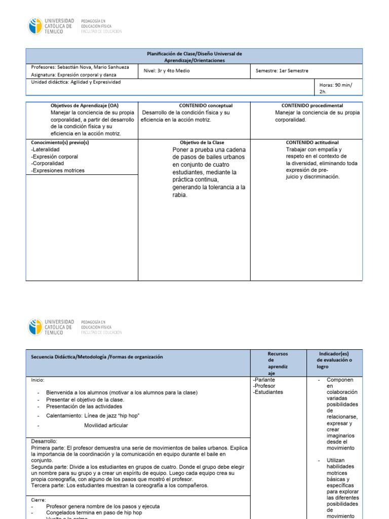 1.-Modelo de Planificación N°2 | PDF