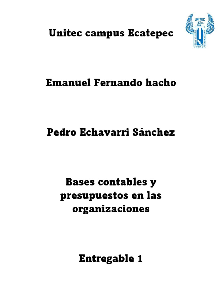 Entregable 1 Bases Contables | PDF | Crecimiento personal y profesional ...