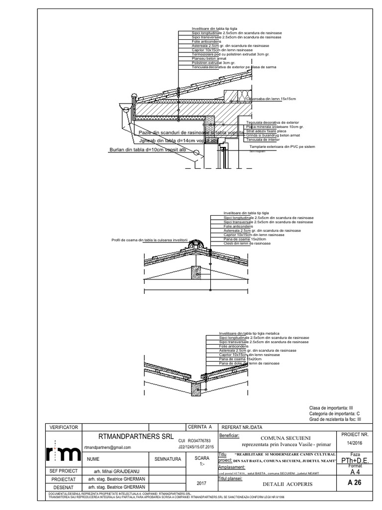 A26. Detaliu Acoperis | PDF
