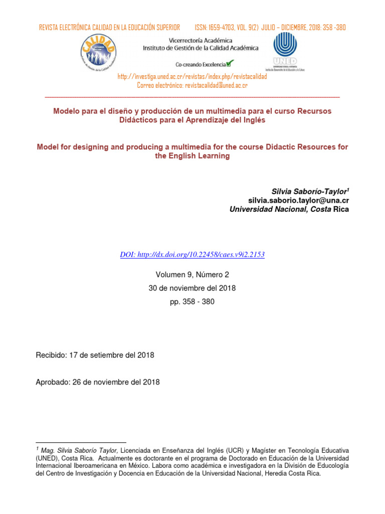 Modelo para El Diseno y Produccion de Un Multimedi | PDF