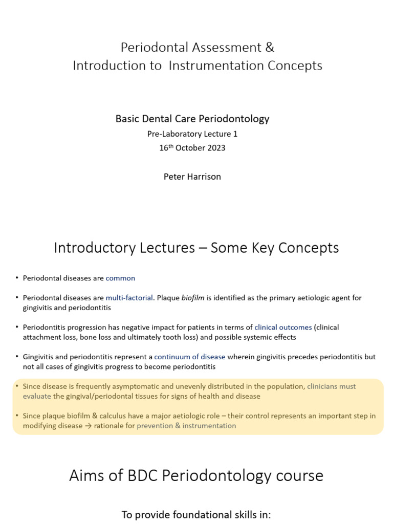Perio Lecture 3 | PDF | Periodontology | Health Sciences Perio Lecture 3 | PDF | Periodontology | Health Sciences