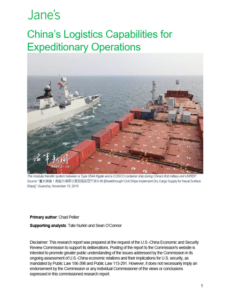 China Expeditionary Logistics Capabilities Report | PDF