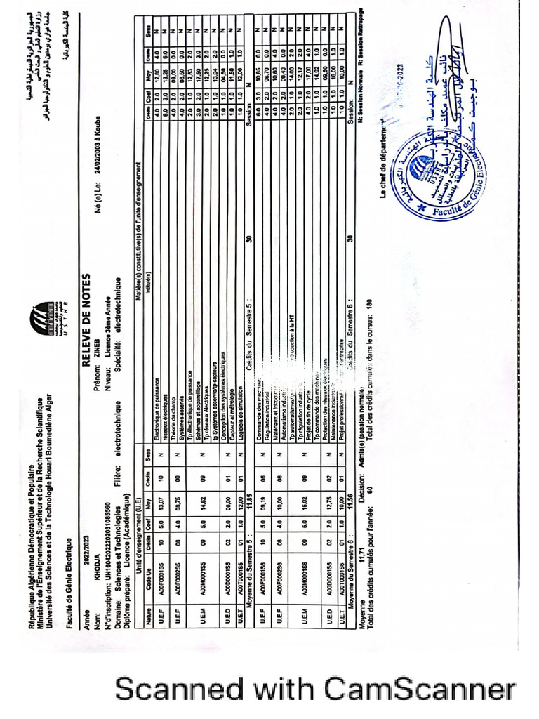 Transcript 3rd Year | PDF