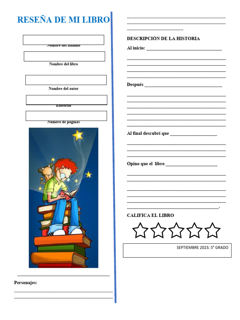 Reseña de Mi Libro | PDF
