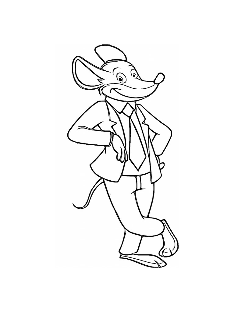 Geronimo Stilton Da Colorare Disegni Da Stampare Geronimo | PDF