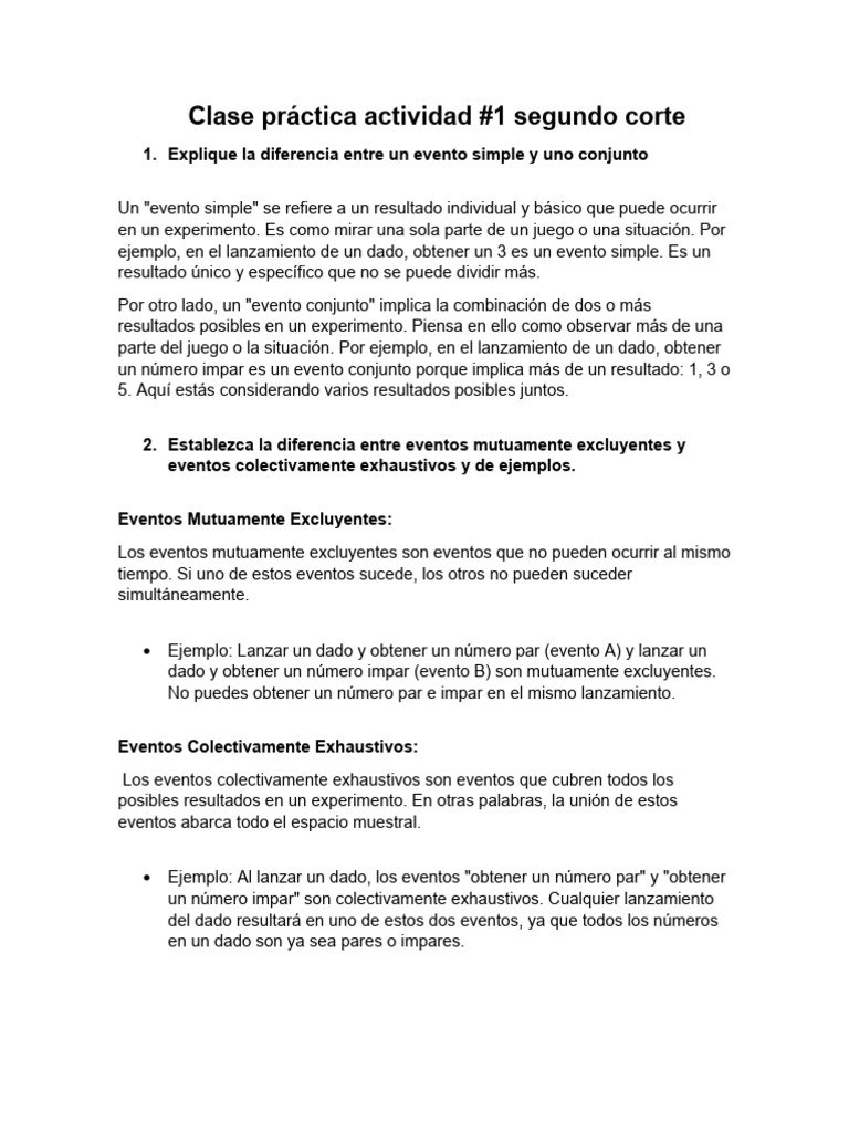 Clase Practica Actividad Probabilidades | PDF