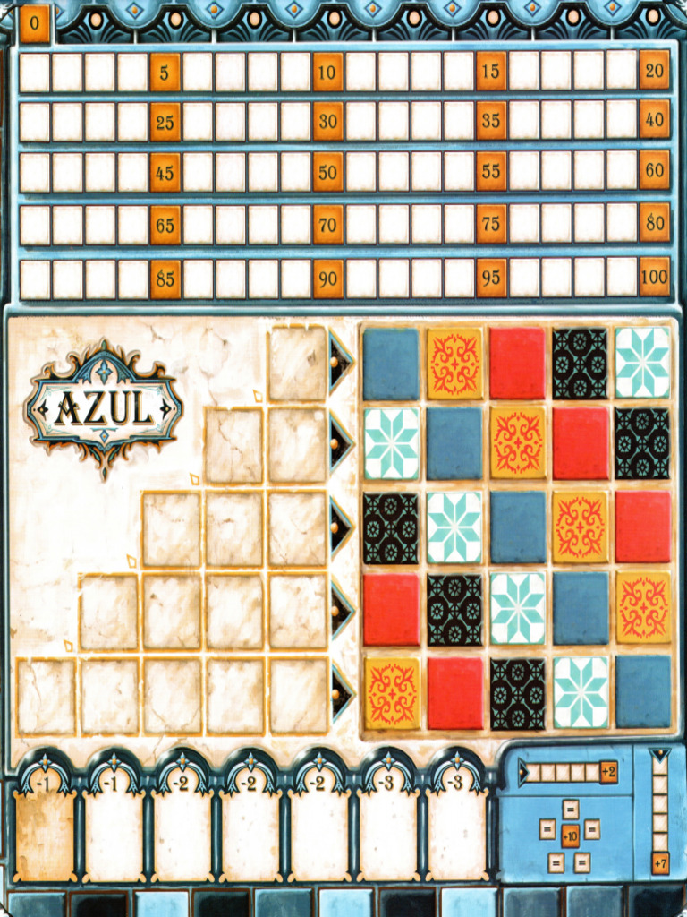 Azul Boardgame - Player Mat | PDF