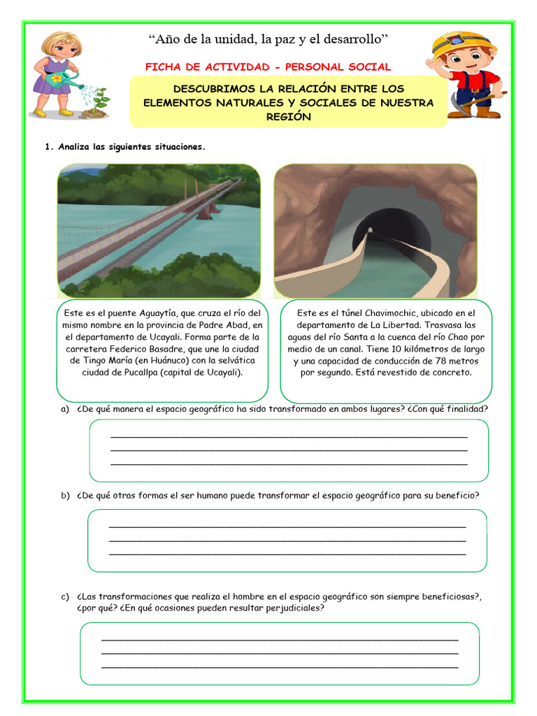 FICHA-MART-PS-DESCUBRIMOS LA RELACIÓN ENTRE LOS ELEMENTOS NATURALES Y ...