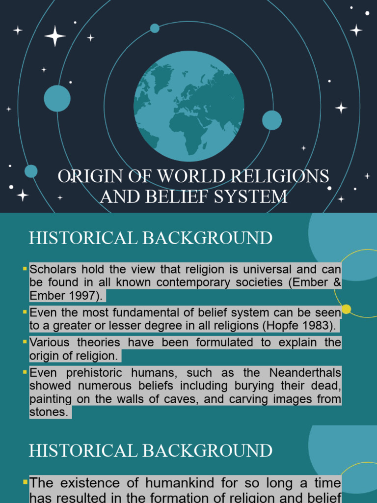 Origin of World Religions and Belief System | PDF