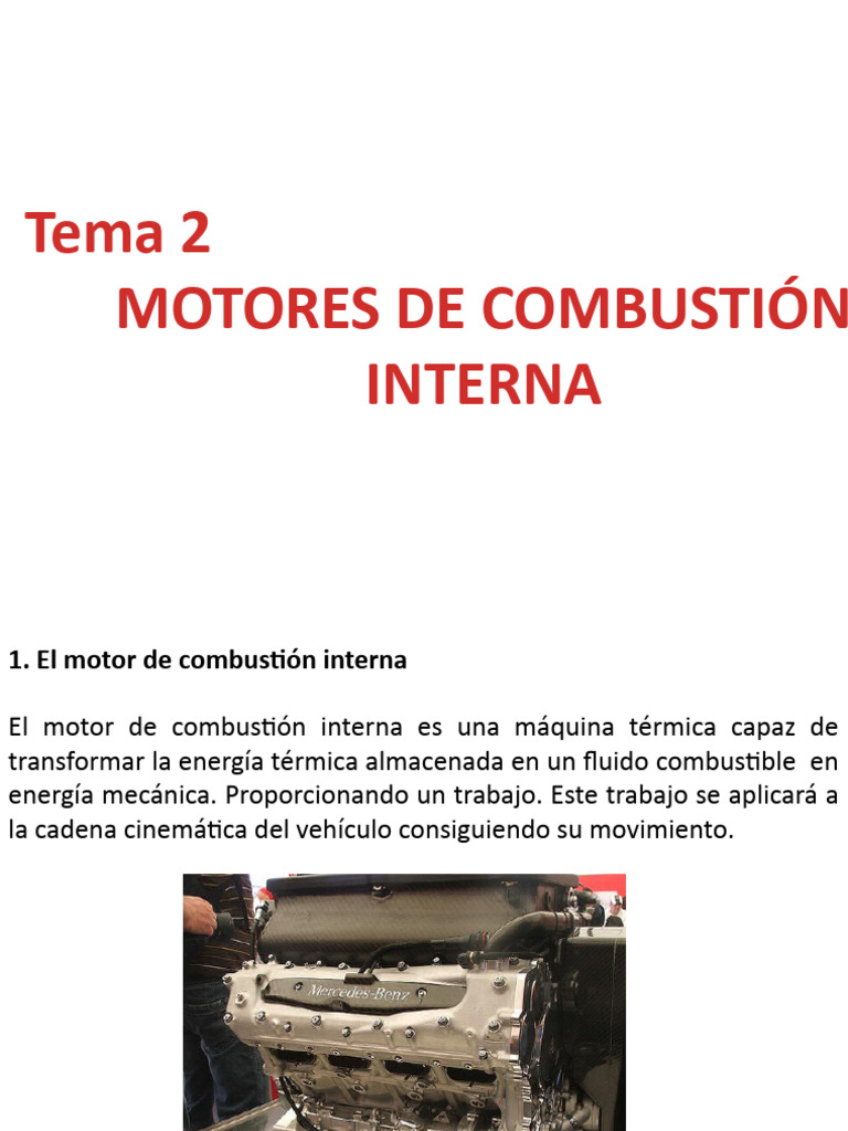 Tema 2 Motores de Combustion Interna V 2020 | PDF