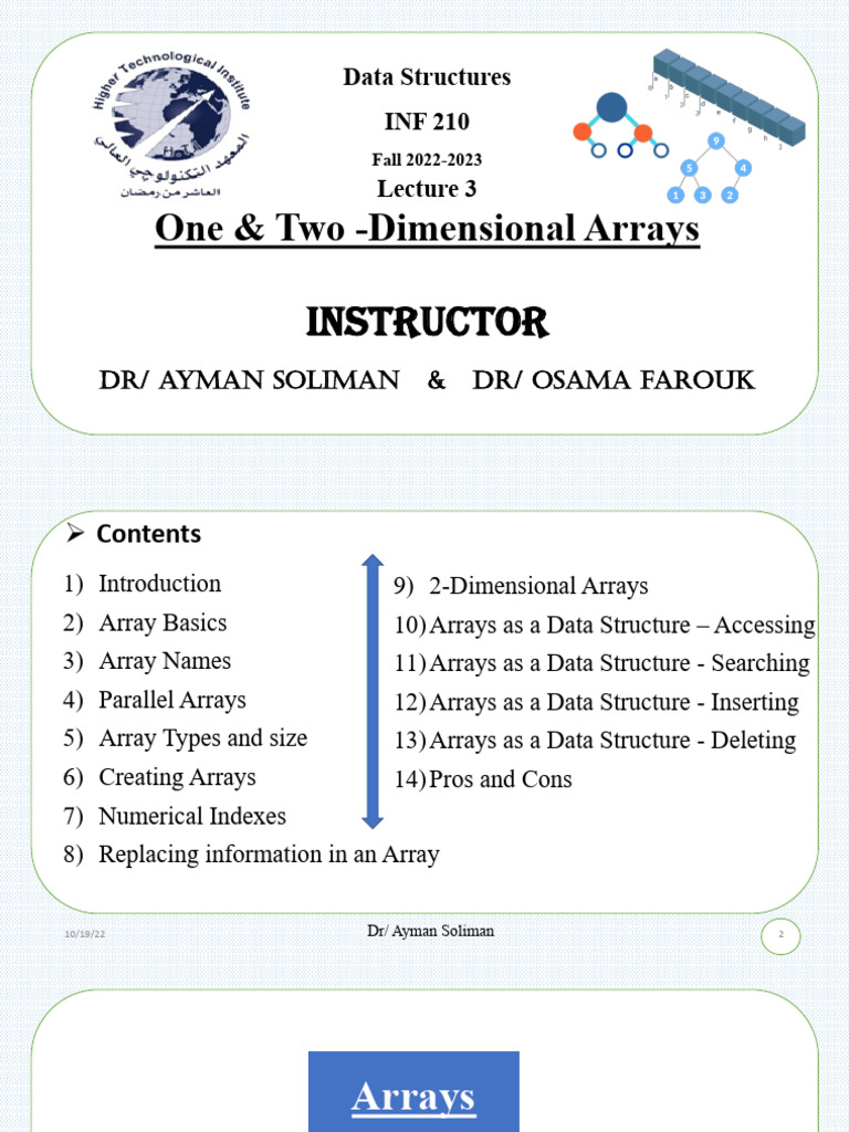INF210 Lec3 Data Structures | PDF