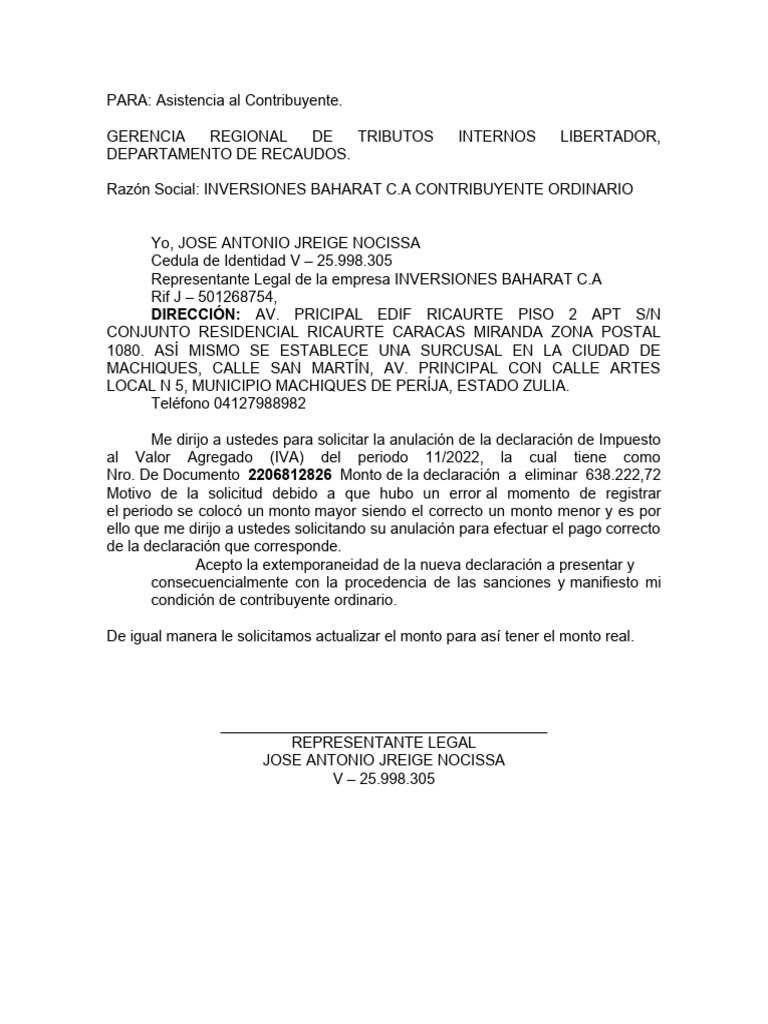 Modelo De Carta Anulacion Poliza 2023modelo De Carta Oficial Ejemplos