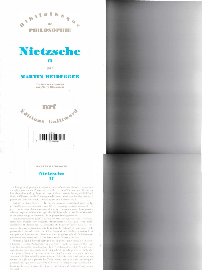 Nietzsche II (Martin Heidegger) (Z-Library) | PDF