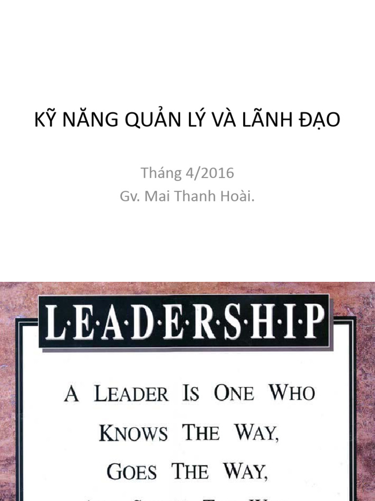 Syllabus SkillManage&Leader | PDF